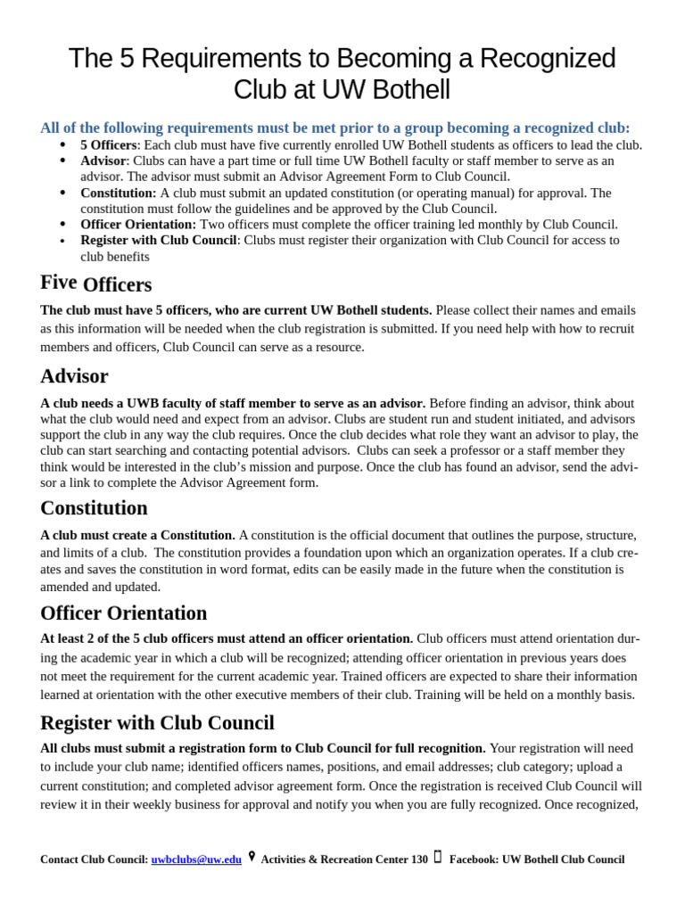 How To Create A Club or Organization Revise 8 27 19 | PDF