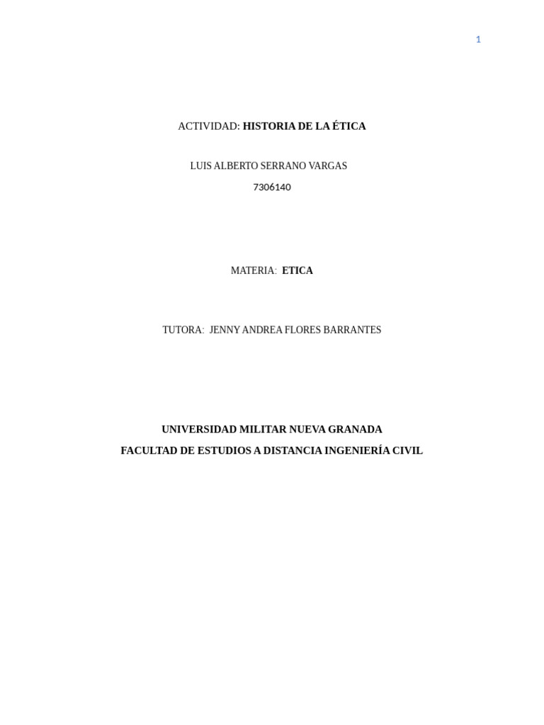 Etica 1 | PDF | Moralidad | Trata de personas