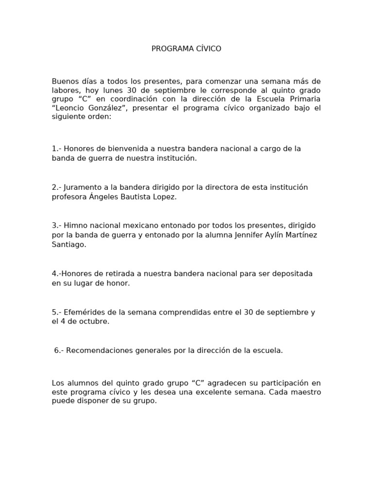 Programa Civico | PDF | México