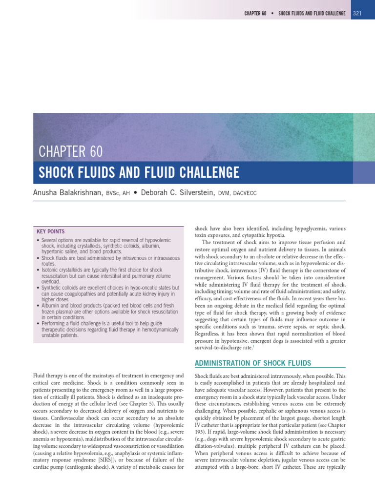 B978145570306700060X | PDF | Shock (Circulatory) | Intravenous Therapy