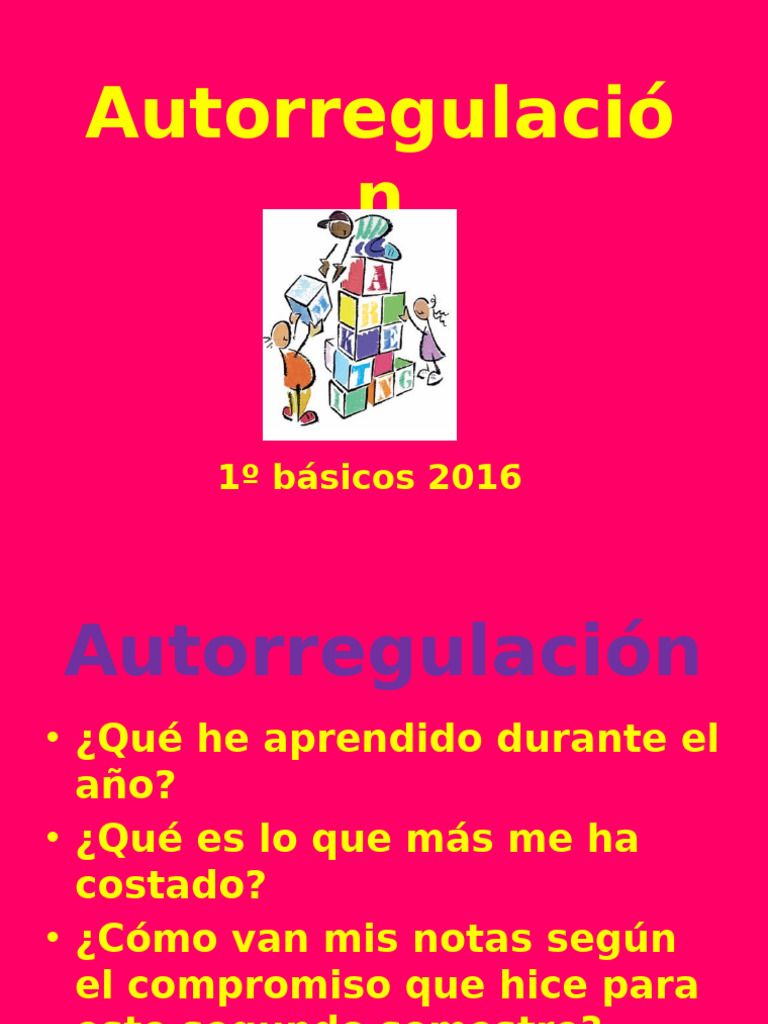 Autorregulación 2 | PDF