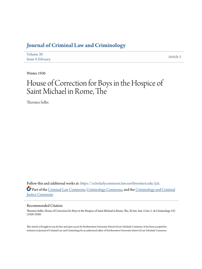 St. Michael's House of Correction for Boys | PDF | Prison | Pope