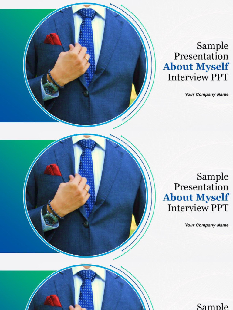 Sample Presentation About Myself Interview PPT Powerpoint Presentation ...