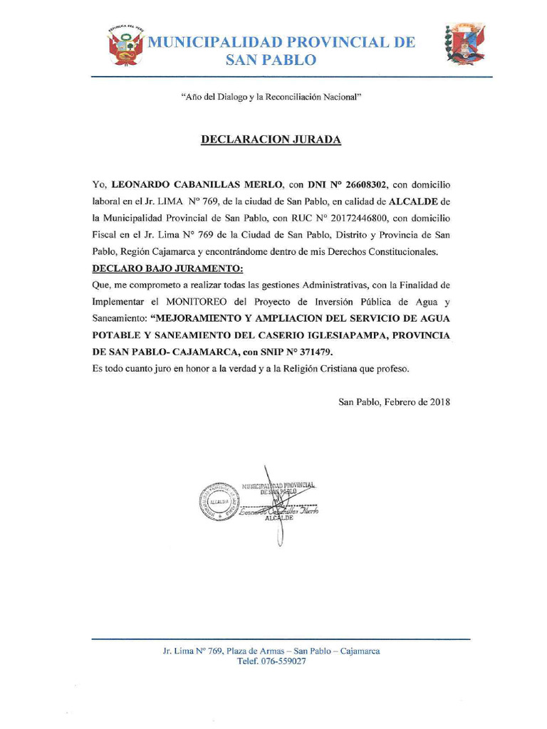 Dec_Jurada_MPSP_-_Monitoreo | PDF