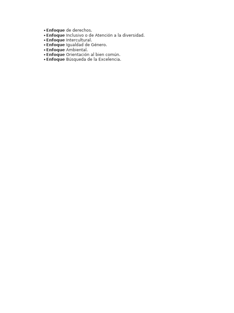 Enfoques para la Inclusión y Excelencia | PDF