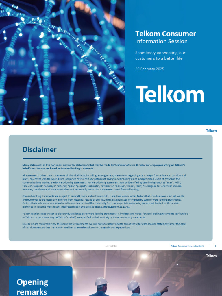 Telkom Consumer Infomation Session | PDF | Marketing | Broadband