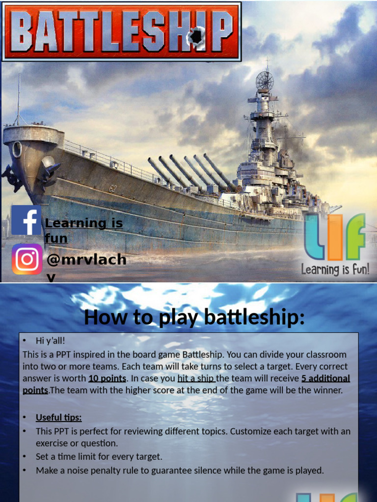 Battleship Game for Classroom Review | PDF | Chess Openings | Chess Theory