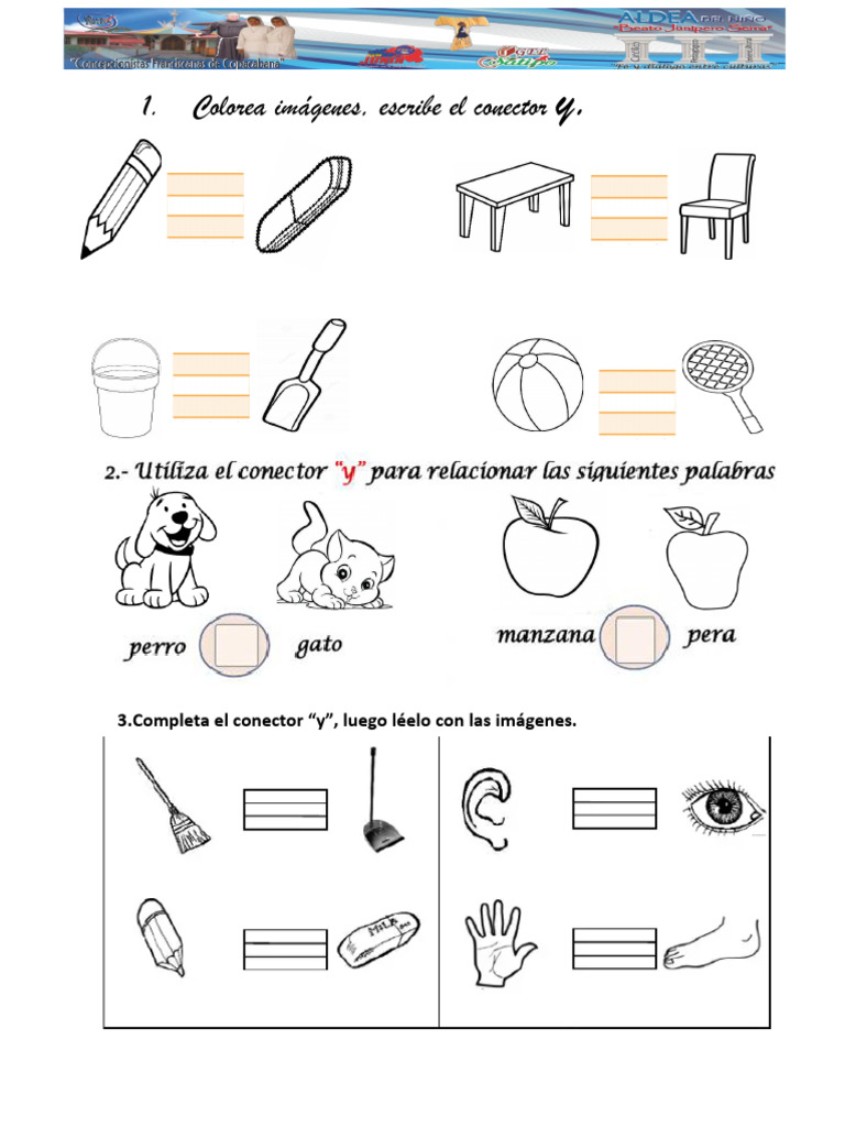 Actividades con el conector "y" | PDF