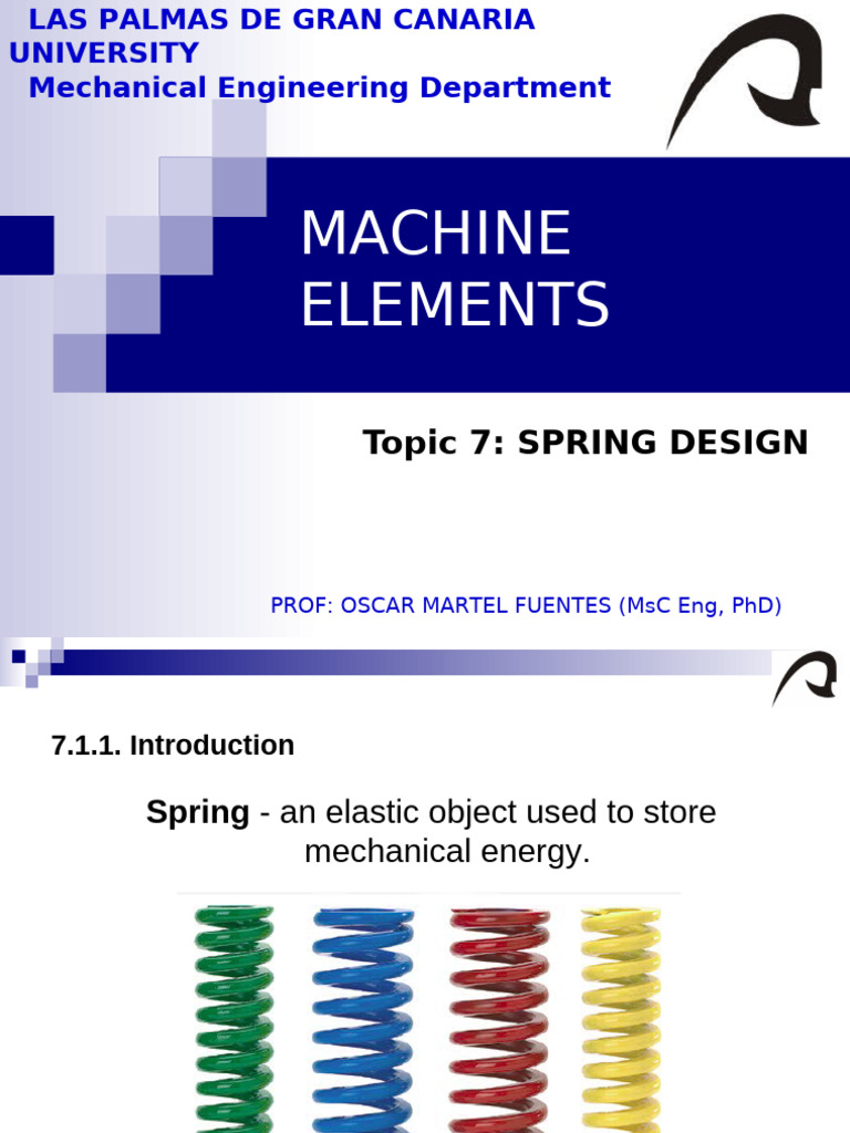 7 Spring Design | PDF