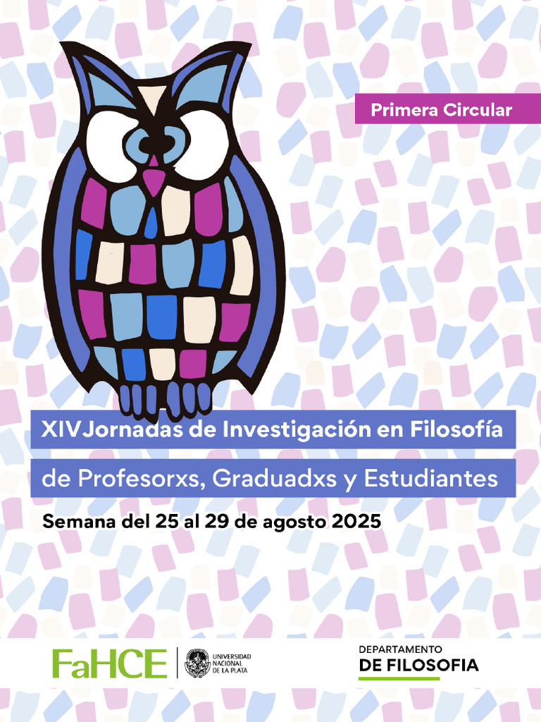 Primera Circular - XIV Jornadas de Filosofía (FaHCE-UNLP) | PDF ...