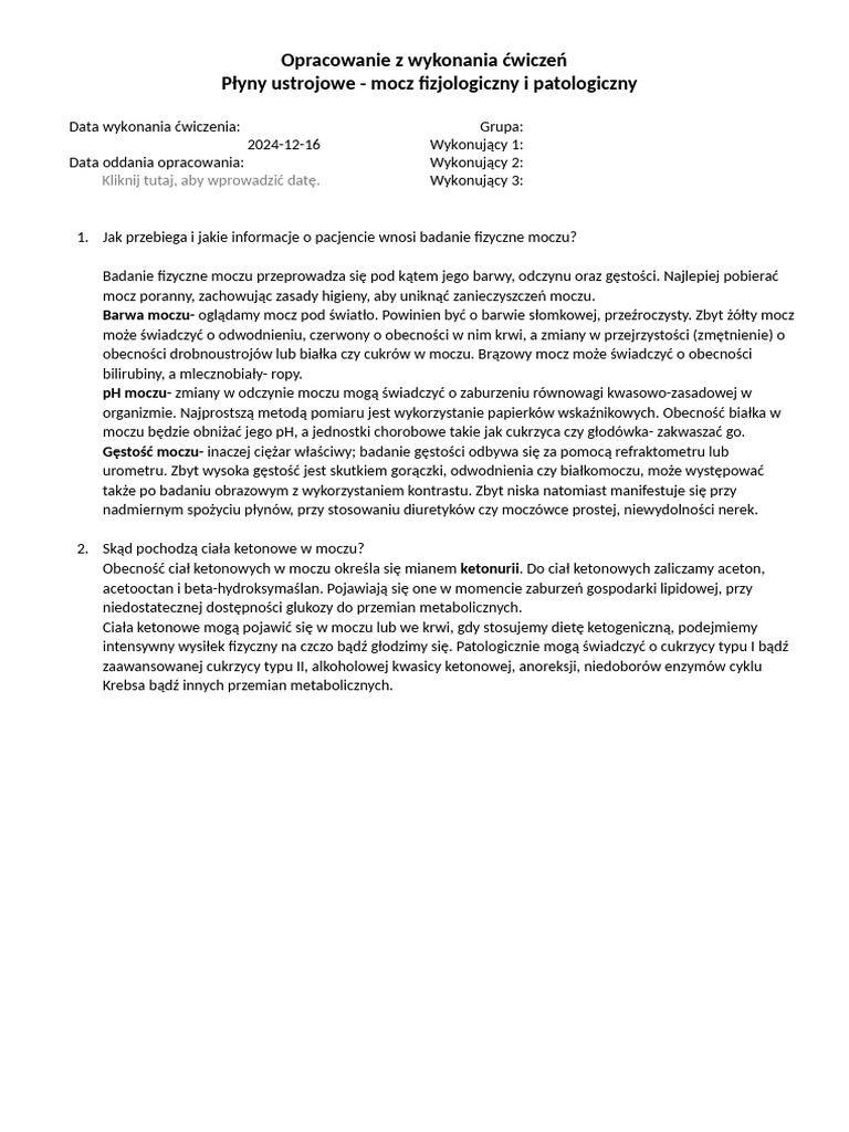 MOCZ | PDF