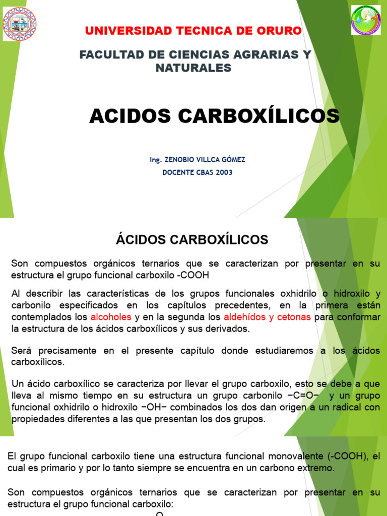 -CIDOS CARBOX-LICOS CBAS 2003 II-24.pptx | PDF | Ácido carboxílico | Ácido