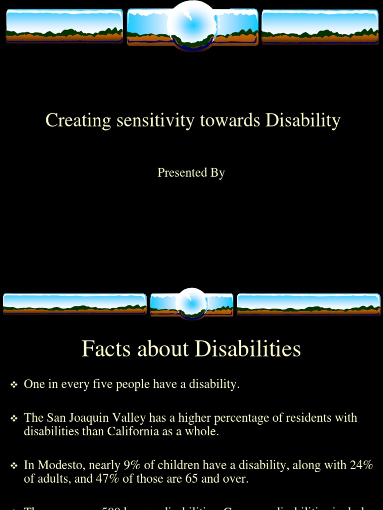 Disability Sensitivity Awareness Training | PDF | Visual Impairment ...