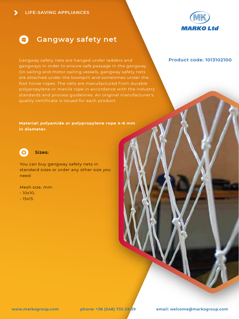 Gangway Safety Net 1 | PDF
