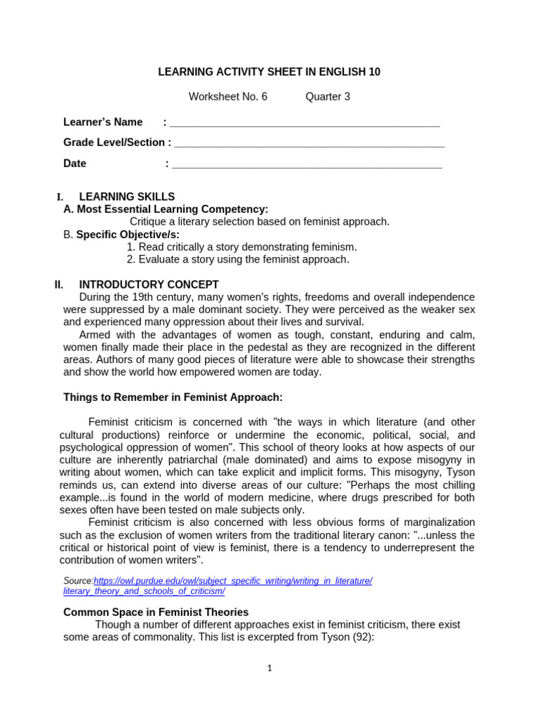 Source:: Literary - Theory - and - Schools - of - Criticism | PDF ...