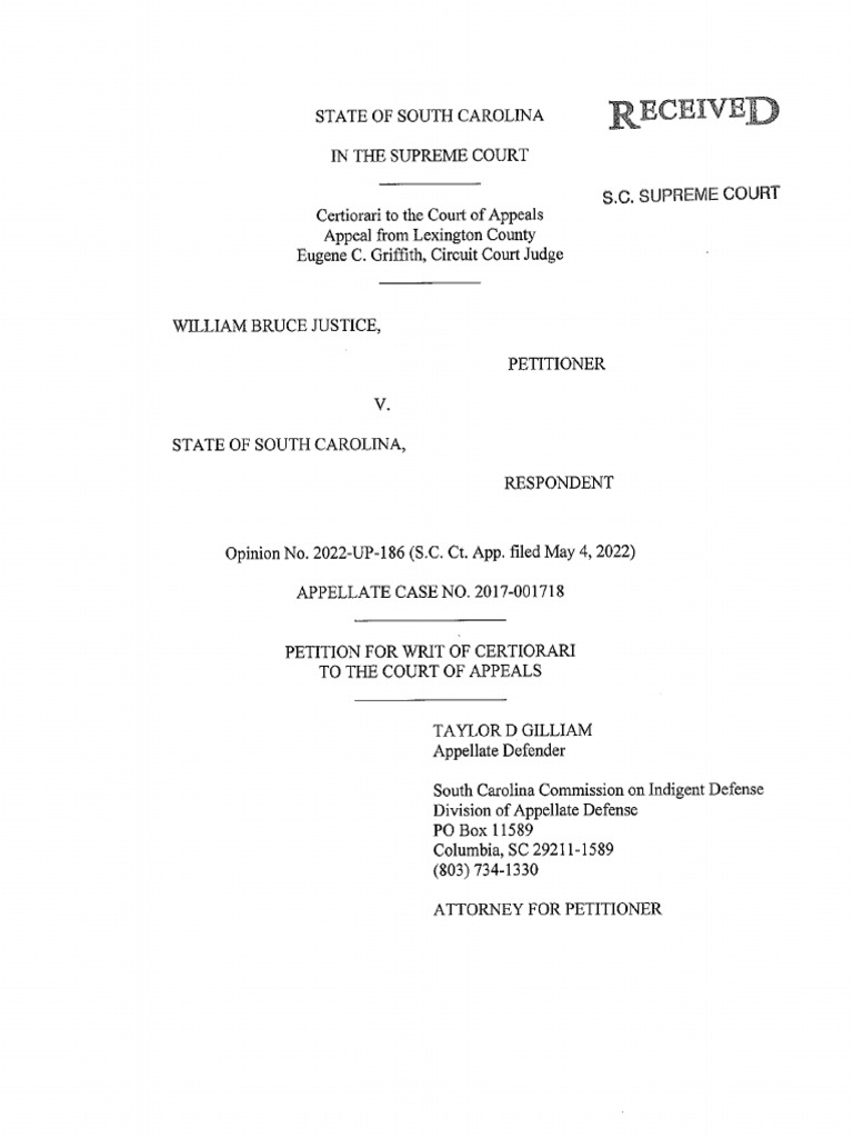 Petition for Writ of Certiorari | PDF