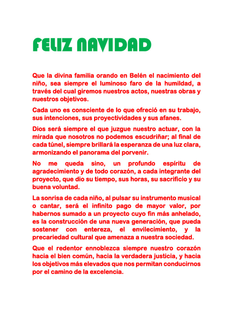 Feliz Navidad | PDF