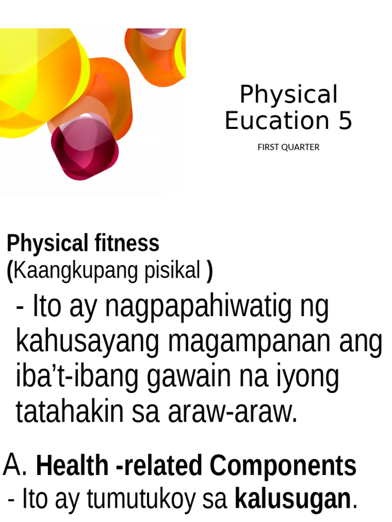 Q1 Physical Eucation 5 | PDF