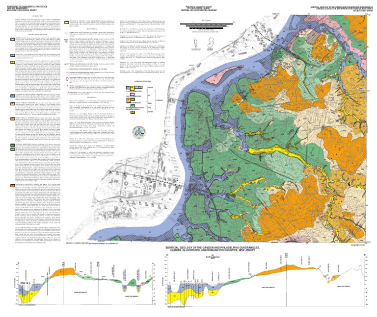 Surficial Geology of Camden & Philadelphia | PDF | Valley | Erosion