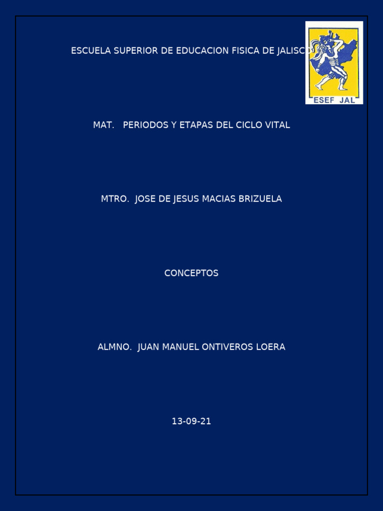 Definición del Ciclo Vital | PDF