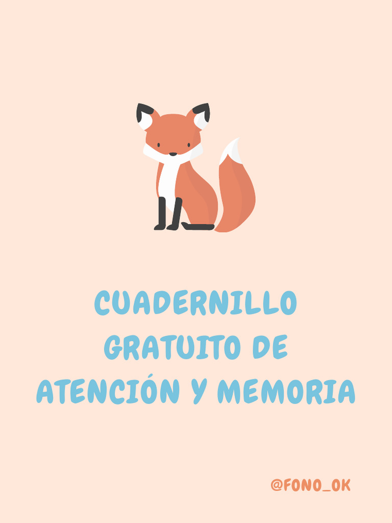 Cuadernillo Gratuito de Atención y Memoria | PDF