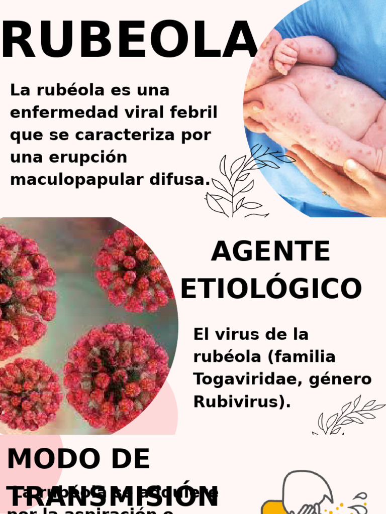 Rubéola: Síntomas, Diagnóstico y Prevención | PDF