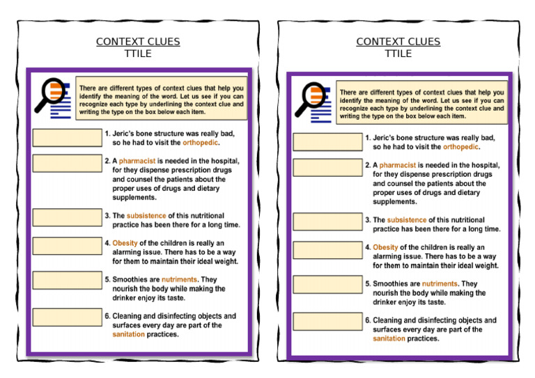Context Clues | PDF