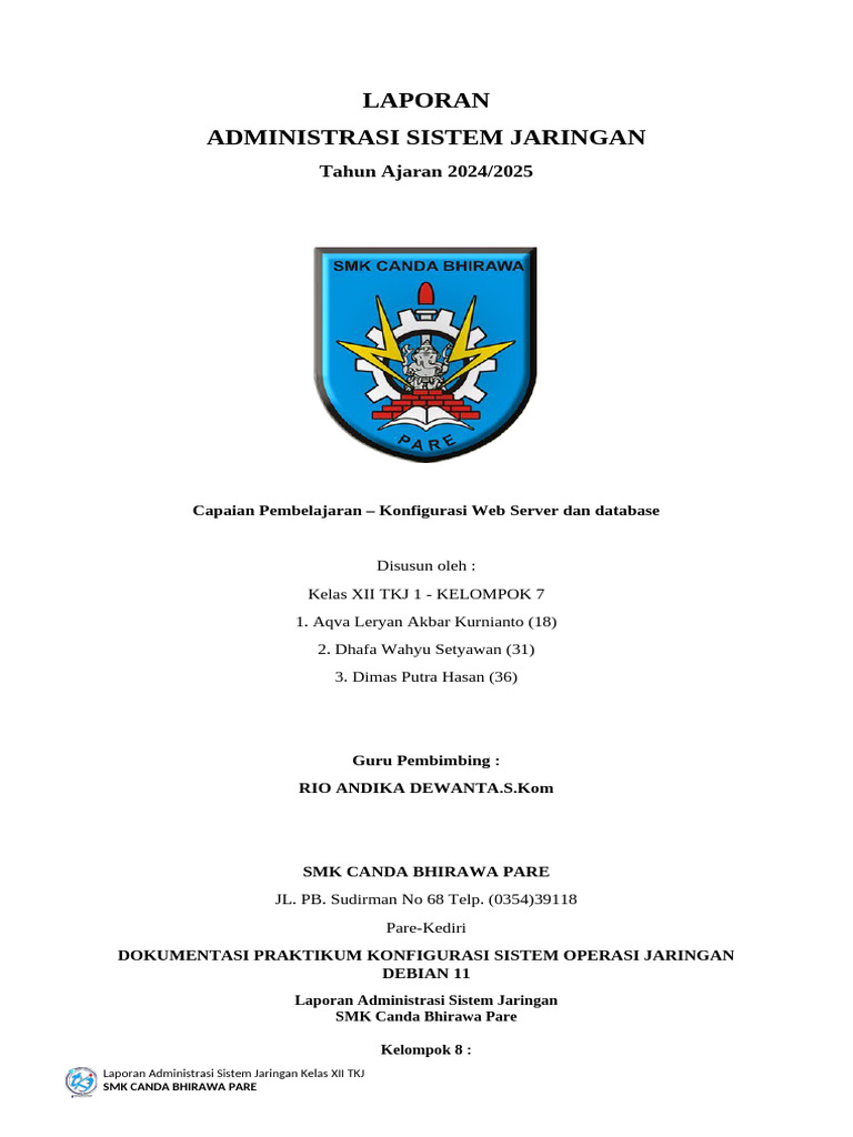 Konfigurasi Web Server dan Database | PDF