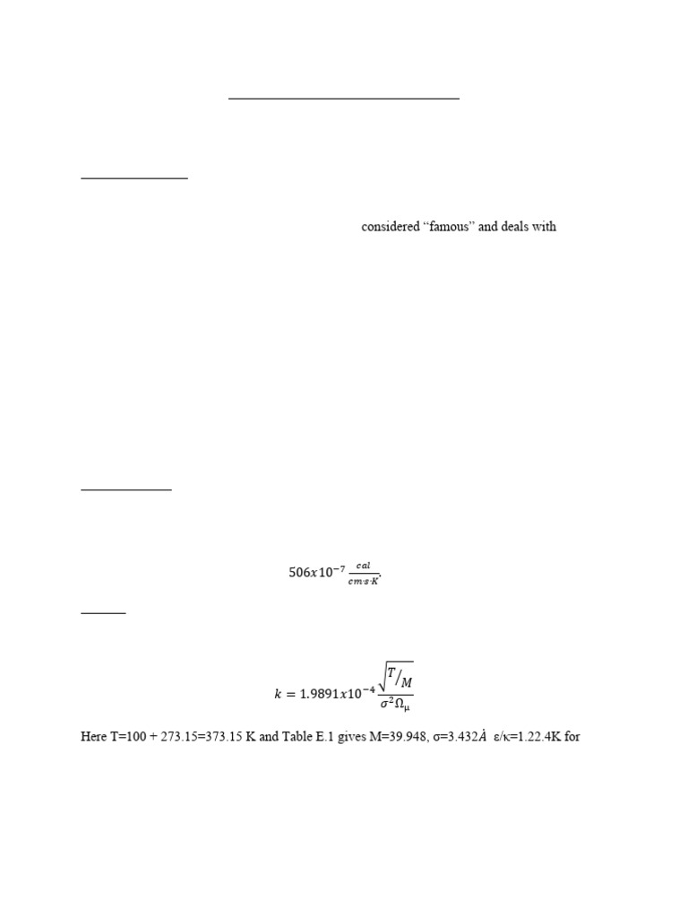 2019 ChE 441homework 8 Solutions | PDF | Refractory | Viscosity