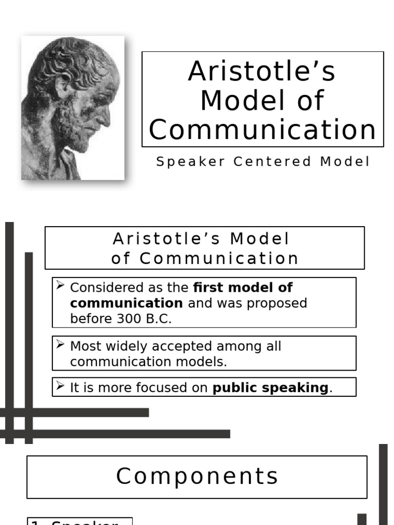 Aristotle S Model of Communication | PDF | Public Speaking | Rhetoric