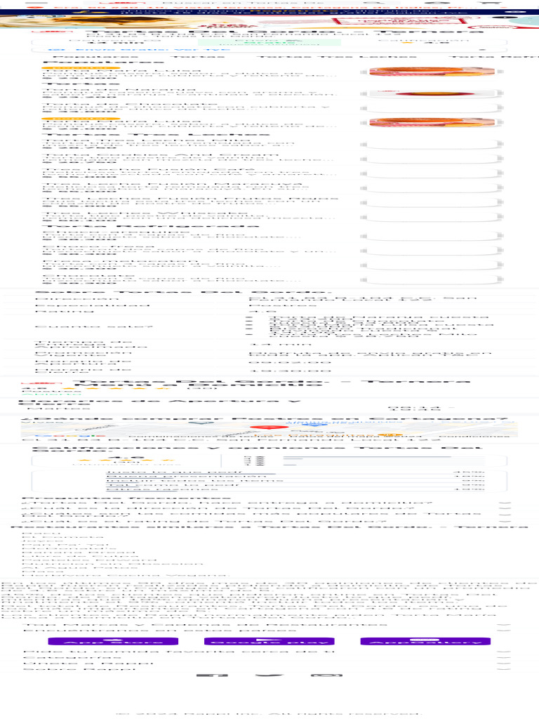 Tortas Del Gordo. - Ternera Precios y Menú A Domi | PDF | Postres | Pasteles