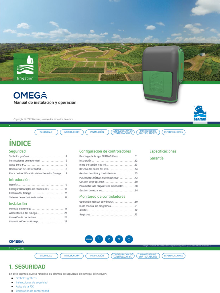 IR IOM Manual de Instalacion y Operacion Omega-Bermad Español | PDF ...
