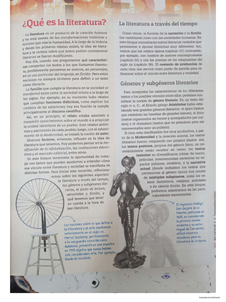 Actividades Concepto Literatura y Géneros Literarios | PDF