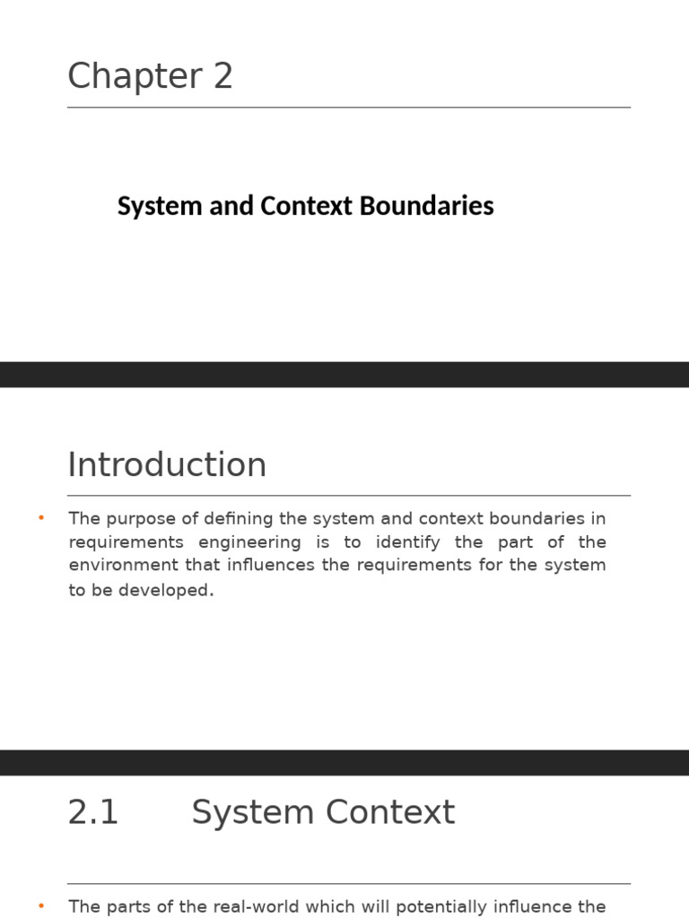 Defining System and Context Boundaries | PDF | System | Interface ...