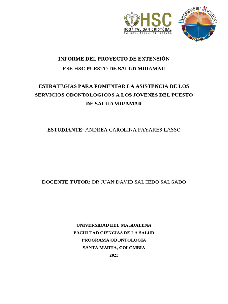 Estrategias para Mejorar Asistencia Odontológica | PDF | Odontología ...