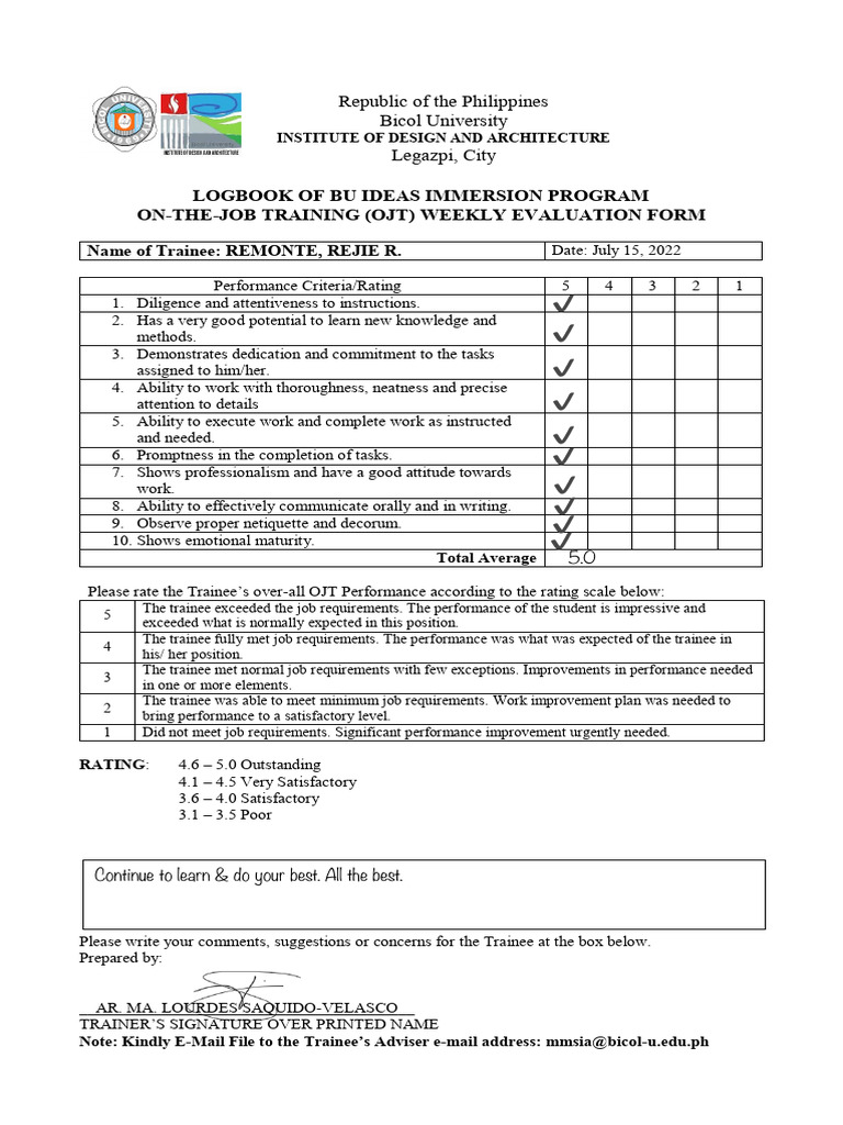 5th-Week Evaluation Remonte | PDF | Cognitive Science | Human Communication