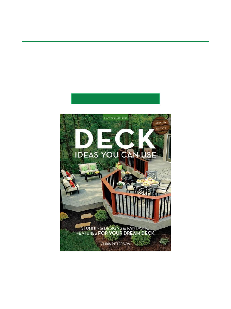 Stunning Deck Ideas for Your Home | PDF