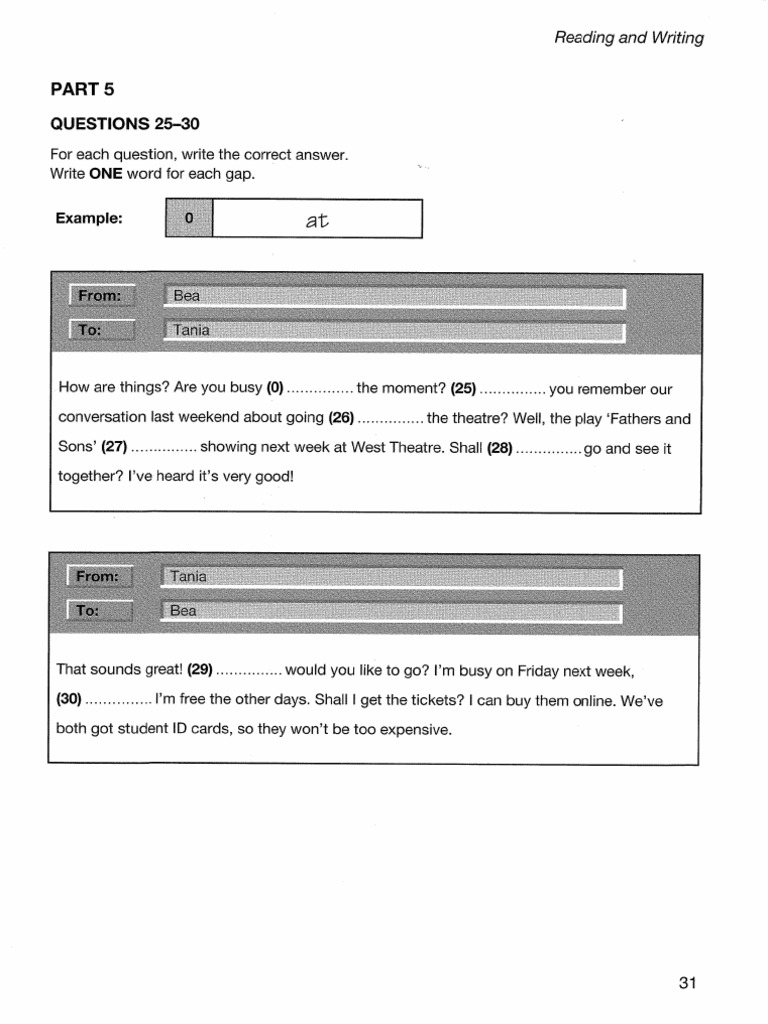 Test 2 - Key 1 With Ans - R&W Part 5+6+7 - p.31-33 | PDF
