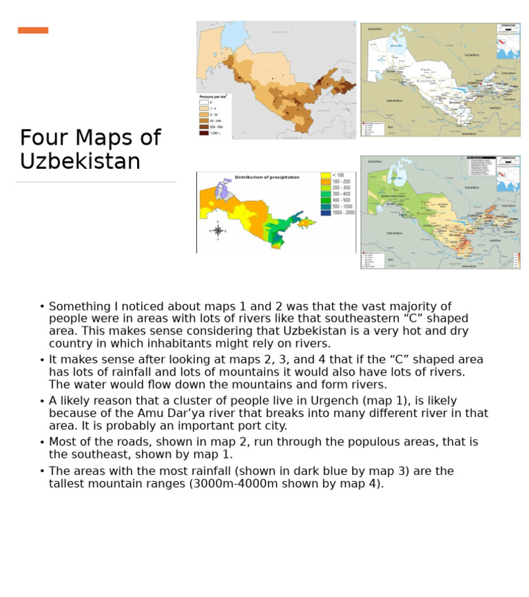 Four Maps of Uzbekistan | PDF