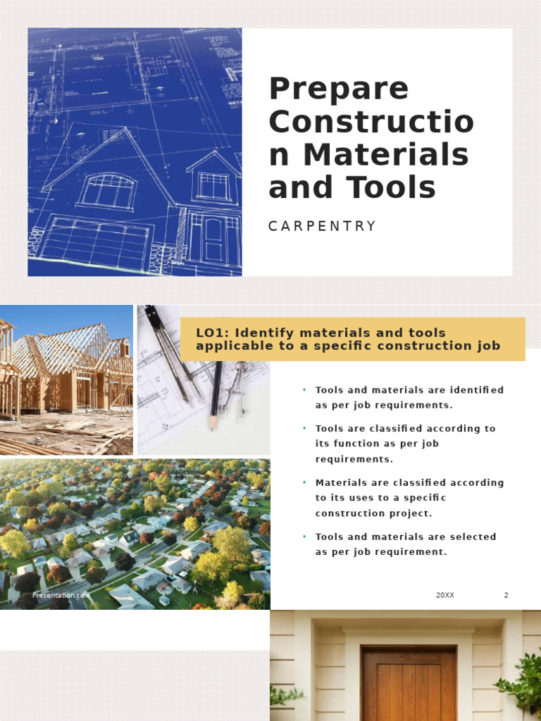 Prepare Construction Materials and Tools | PDF | Cutting Tools | Machining