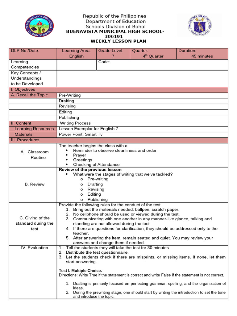 Lesson Plan For Summative | PDF | Editing | Opera