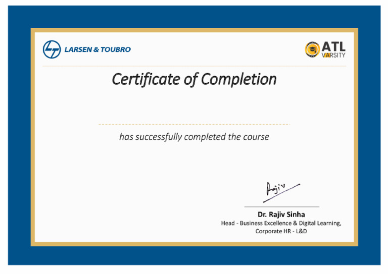 CertificateOfCompletion | PDF