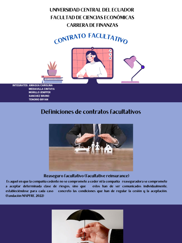 Grupo 4 Contrato Facultativo | PDF | Reaseguro | Seguro