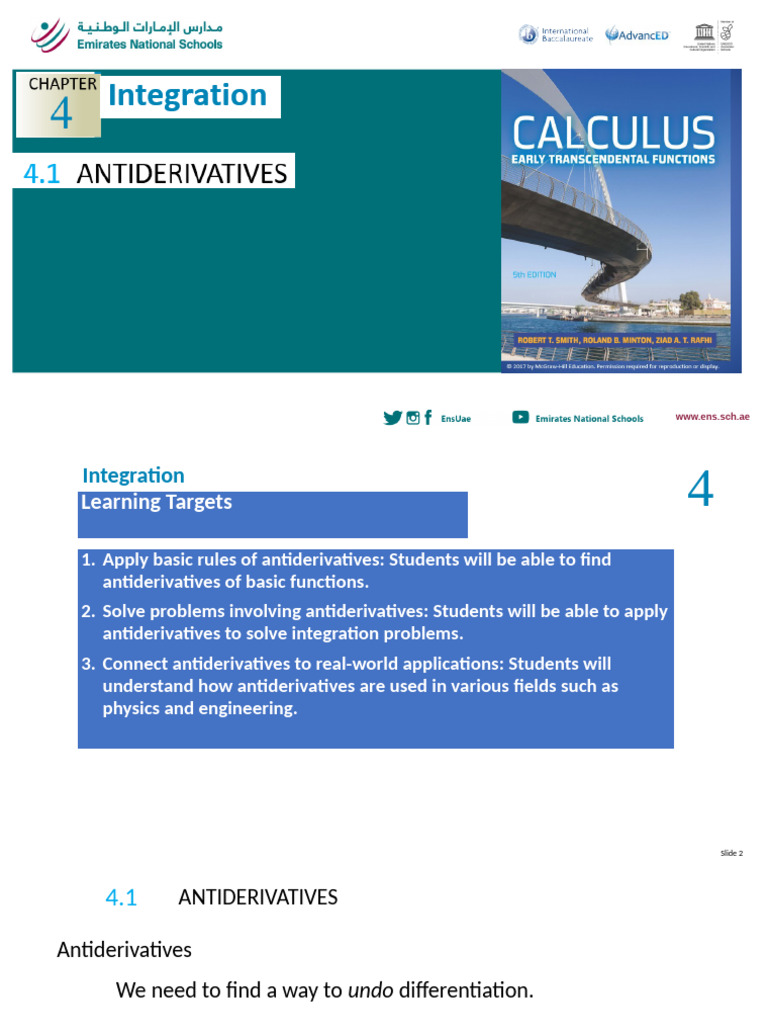 4.1 Antiderivatives Updated | PDF | Integral | Function (Mathematics)