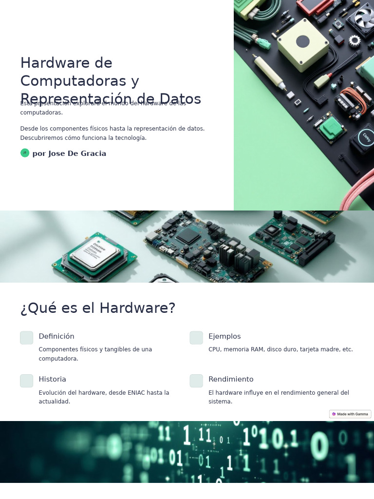 TICSHardware-de-Computadoras-y-Representacion-de-Datos | PDF | Poco | Hardware de la computadora
