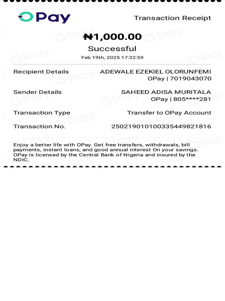 Transaction Receipt-250219010100335449821816 | PDF