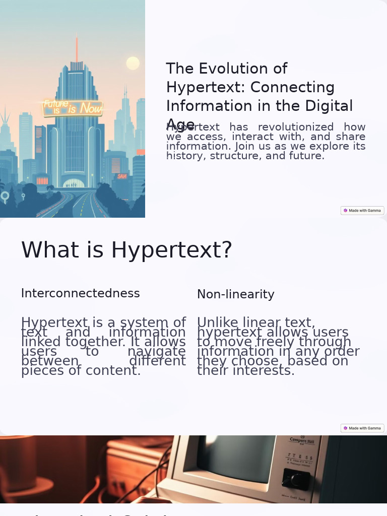 The Evolution of Hypertext Connecting Information in The Digital Age ...