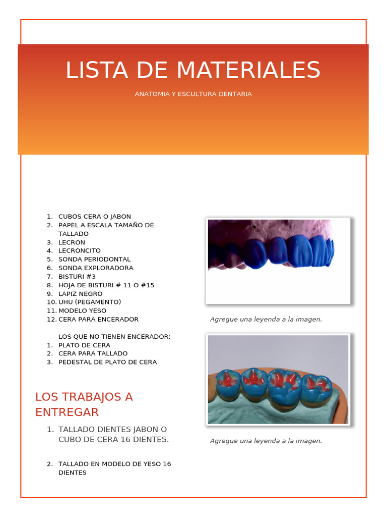 Materiales de Tallado | PDF