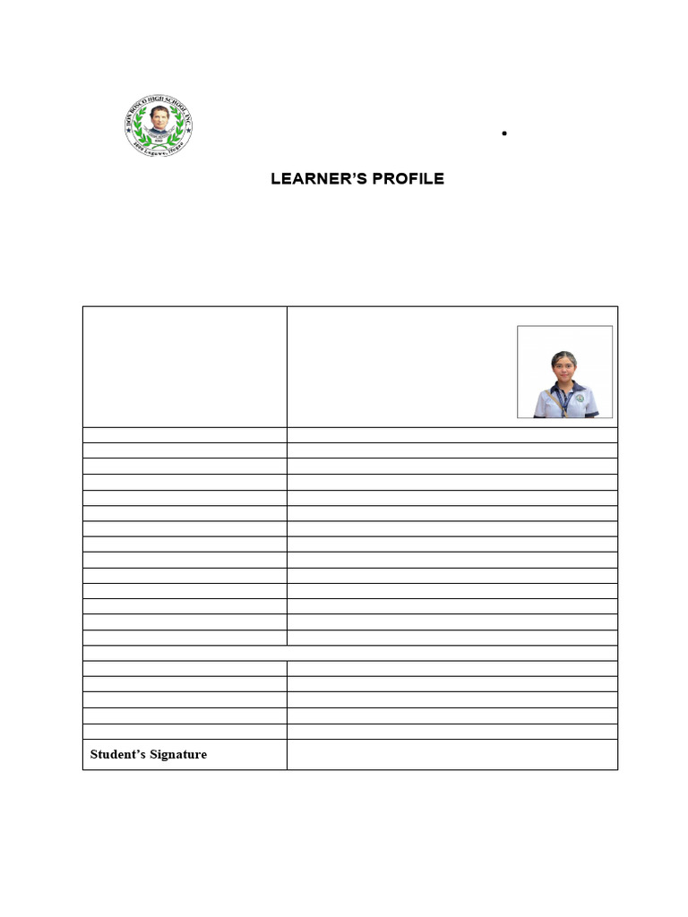 Don Bosco High School Learner Profile 2024 | PDF