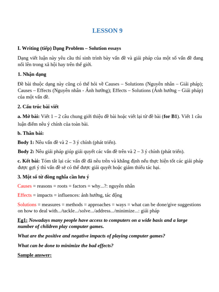 Lesson 9 | PDF | Psychology | Behavioural Sciences